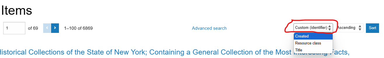 Omeka S browse page sorting options - Omeka S - Omeka Forum